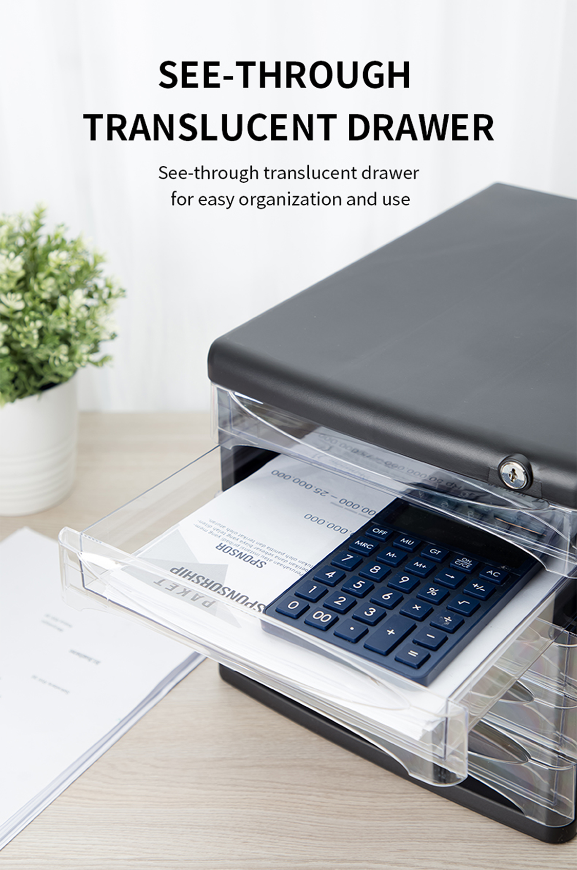 Deli 9795 Letter Case Five Drawers with Lock (1PC) [75219795] | Shopee ...