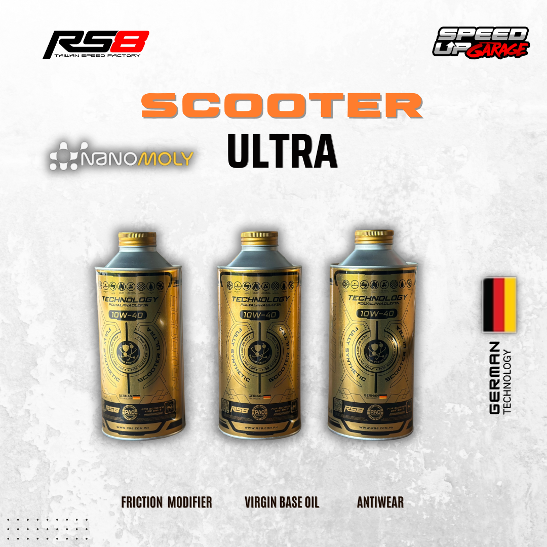RS8 SCOOTER ULTRA ENGINE OIL 10W-40 FULLY SYNTHETIC | Shopee Philippines