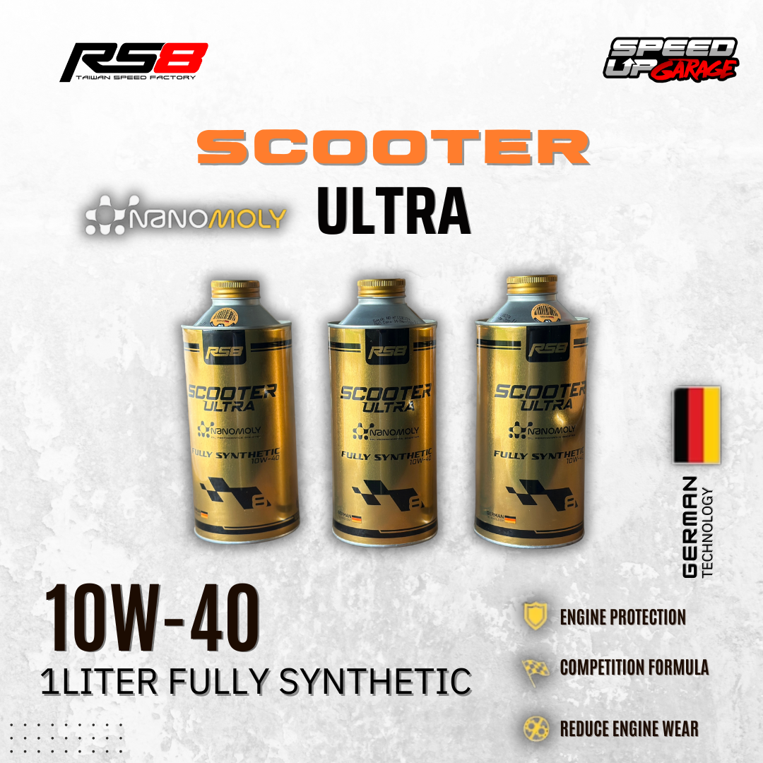RS8 SCOOTER ULTRA ENGINE OIL 10W-40 FULLY SYNTHETIC | Shopee Philippines