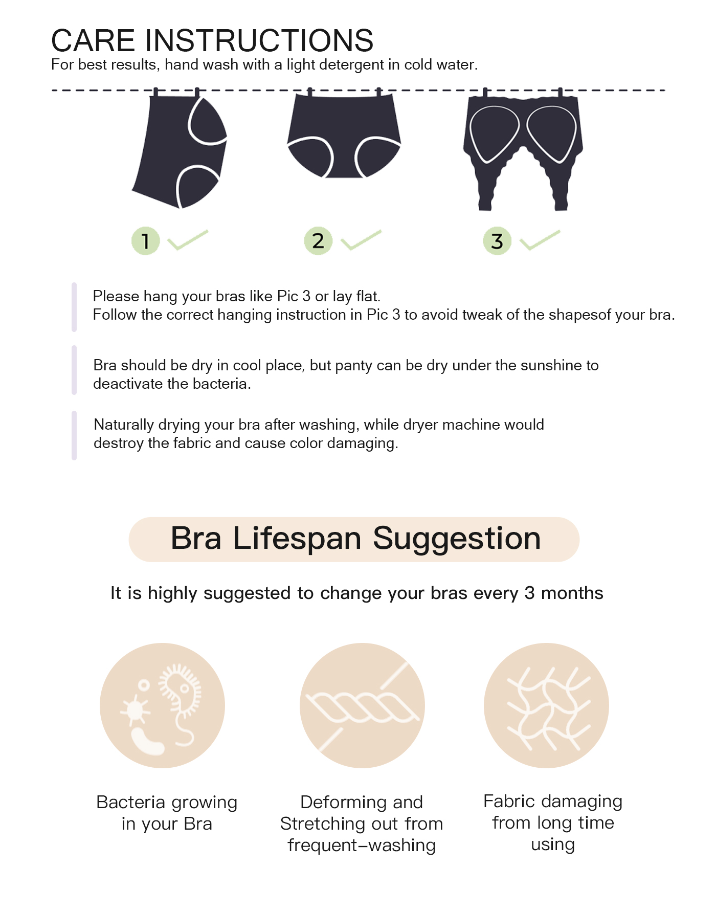 [2pcs Bundle] ecora | Lift Up Seamless Bra, Natural Push-Up Bra ...
