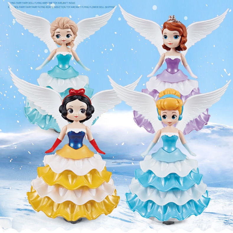 Disney Frozen Elsa Princess Electric Dancing Toy Anna with Wings Can ...
