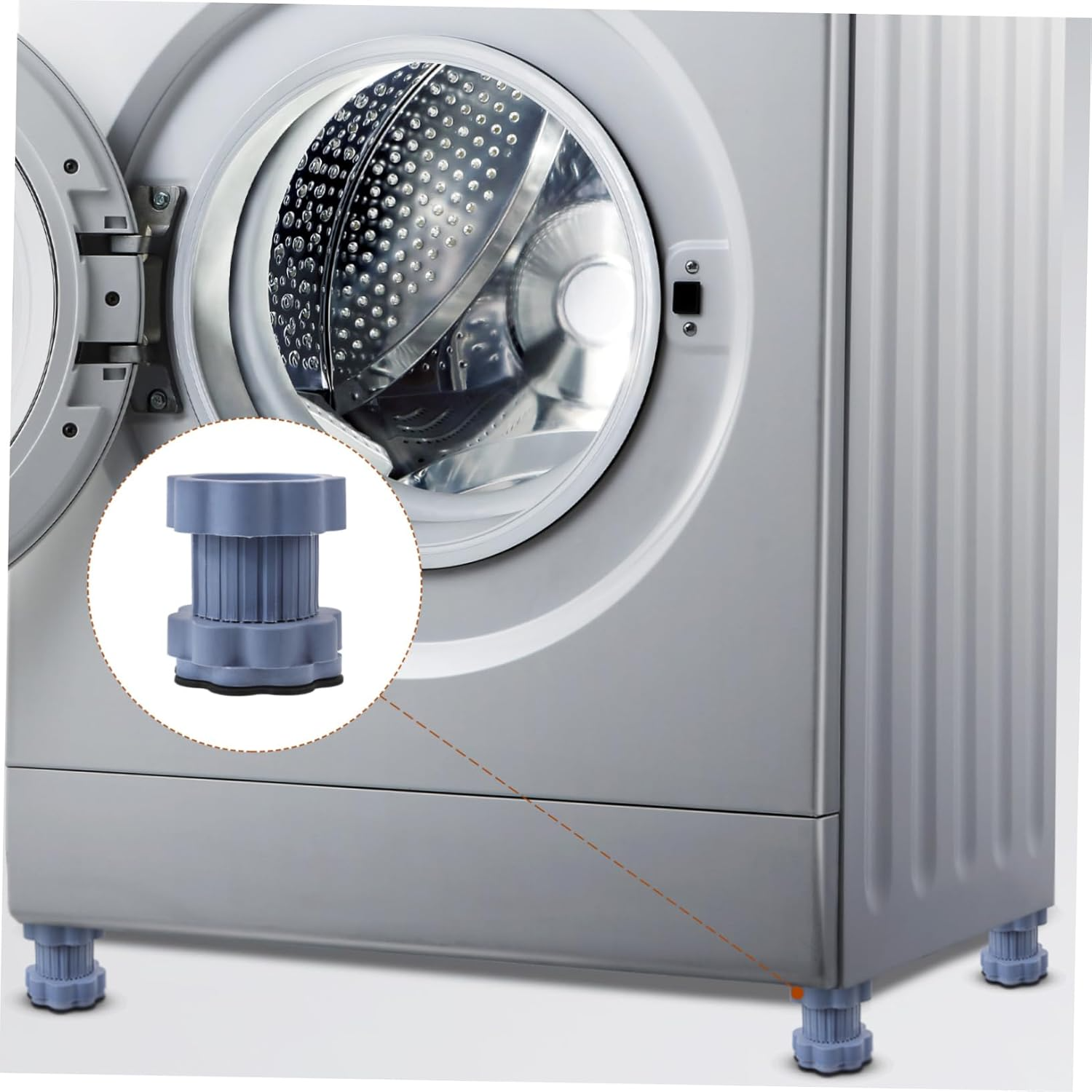 4PCS Adjustable Height Washing Machine Foot Pads Anti Vibration ...