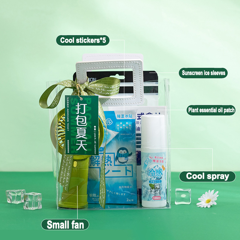 PVC Bags Summer Cooling Gift Set Bridesmaid Souvenir Birthday Teacher ...
