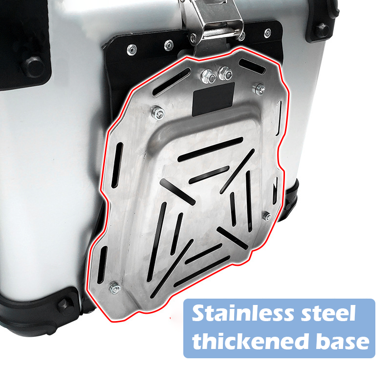 Top box for motorcycle alloy top box 45 liters large-capacity trunk PP ...