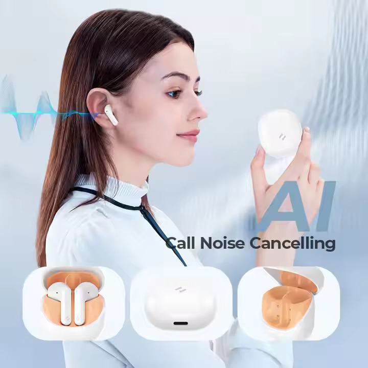 HAVIT TW931 (Black and Orange): AI TWS Earbuds | Shopee Philippines