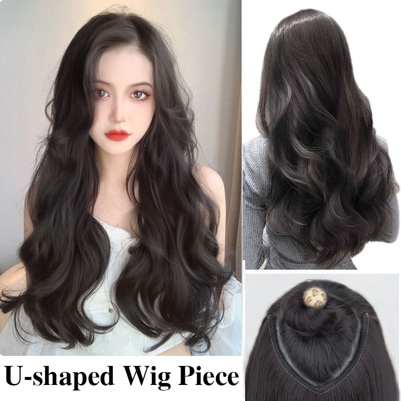 70-50CM Hair Extension Wig Long Curly Wig Fashion Straight Hair ...