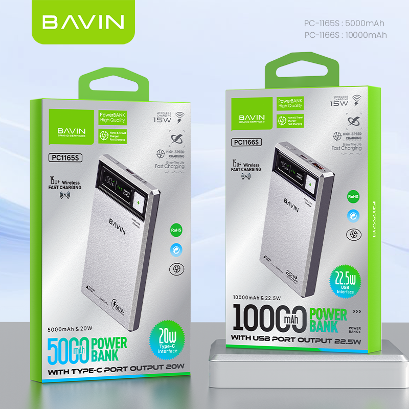【Christmas Gift】BAVIN PC1165 5000mAh / 10000mAh Ultra-Thin Magnetic ...