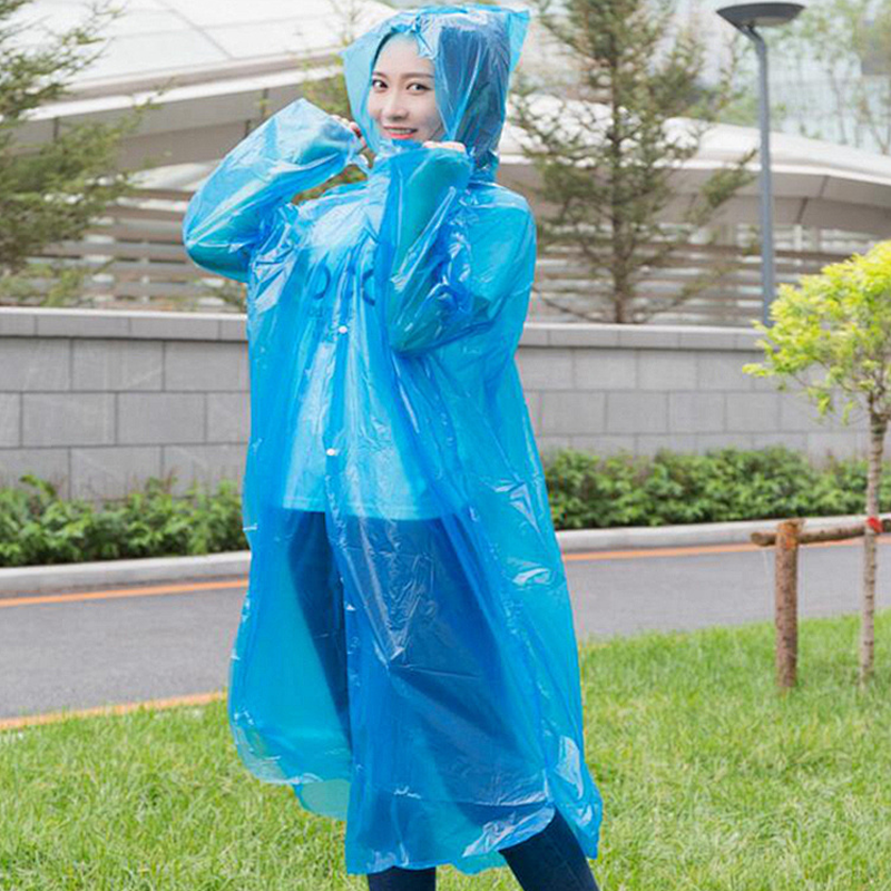 Buy 5 Take 5 Card Raincoat Disposable Portable Raincoat Whole Body Rain ...