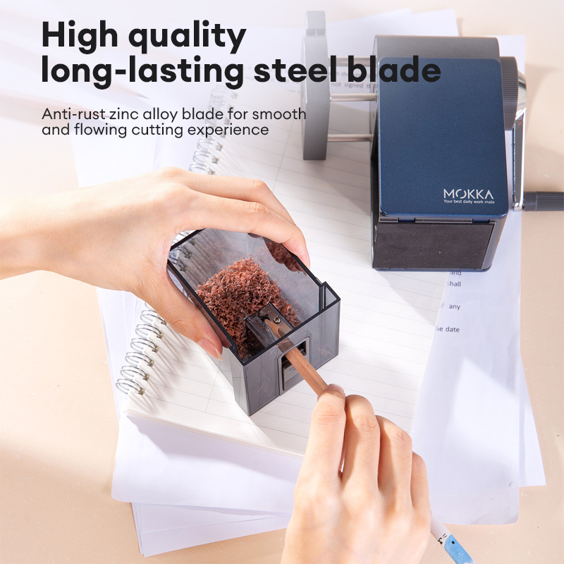 Deli Heavy-Duty Metal Dual Hole Pencil Sharpener for Standard School ...