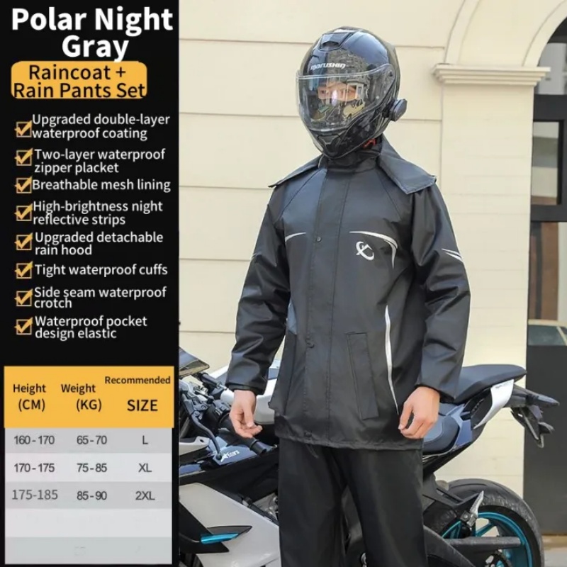 Fashion Raincoat Suit Waterproof kapote makapal Universal Motorcycle ...