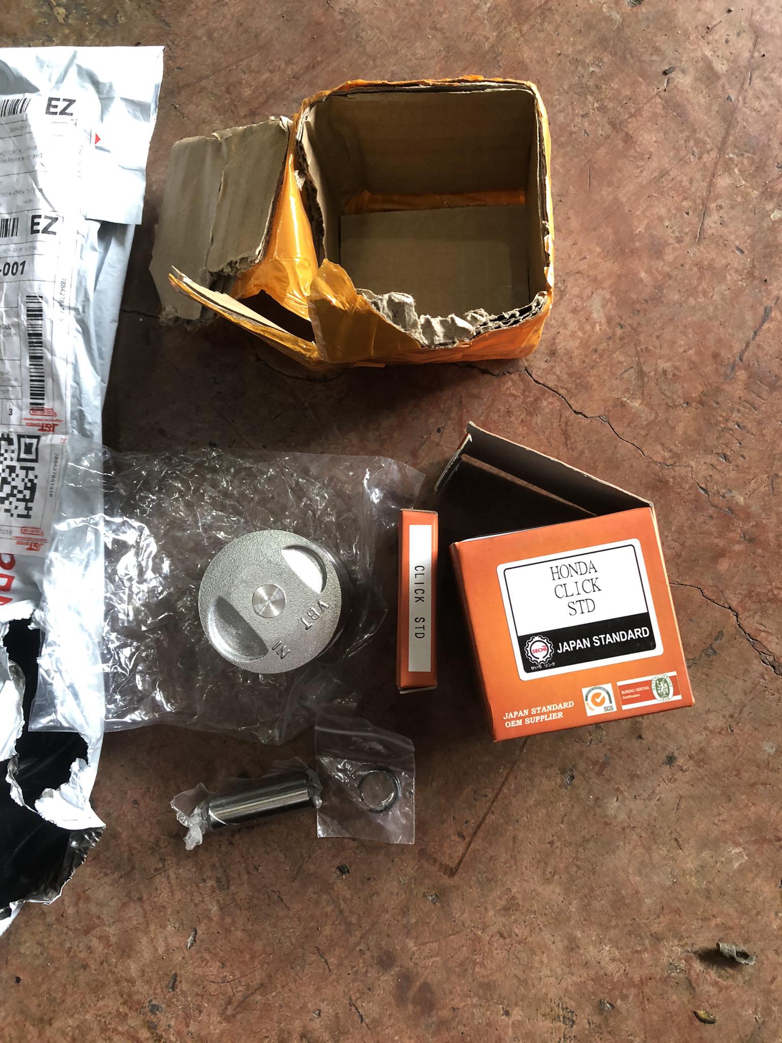 SECHI BAJAJ CT125 (STD) piston kit/ CLICK 125 Version 1 (STD) Piston ...