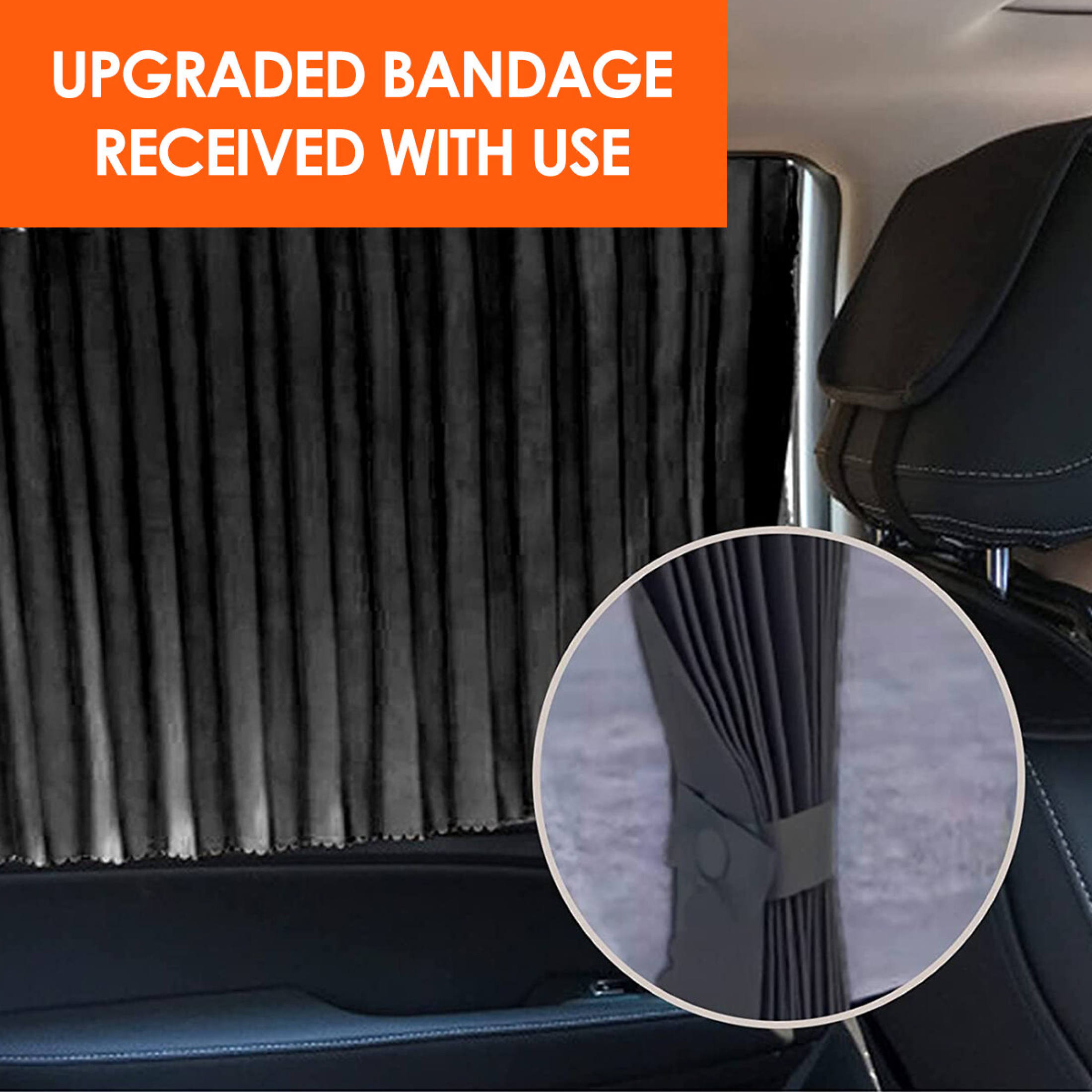4PCS Universal Car Curtain Side Window Magnetic Car Windshield Sun ...