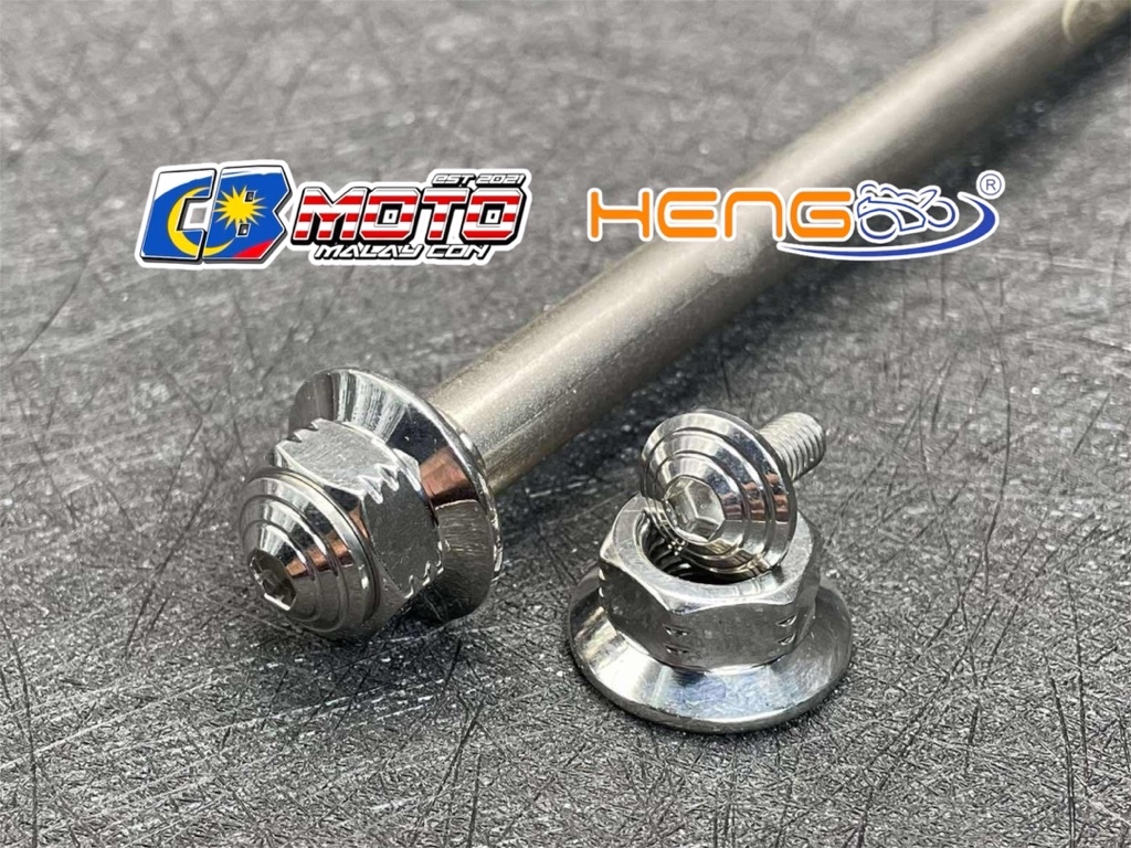 HENG / SC SIAM FRONT AXLE EHE FOR NMAX V1, V2, V2.1 & V3 CNC | Shopee ...