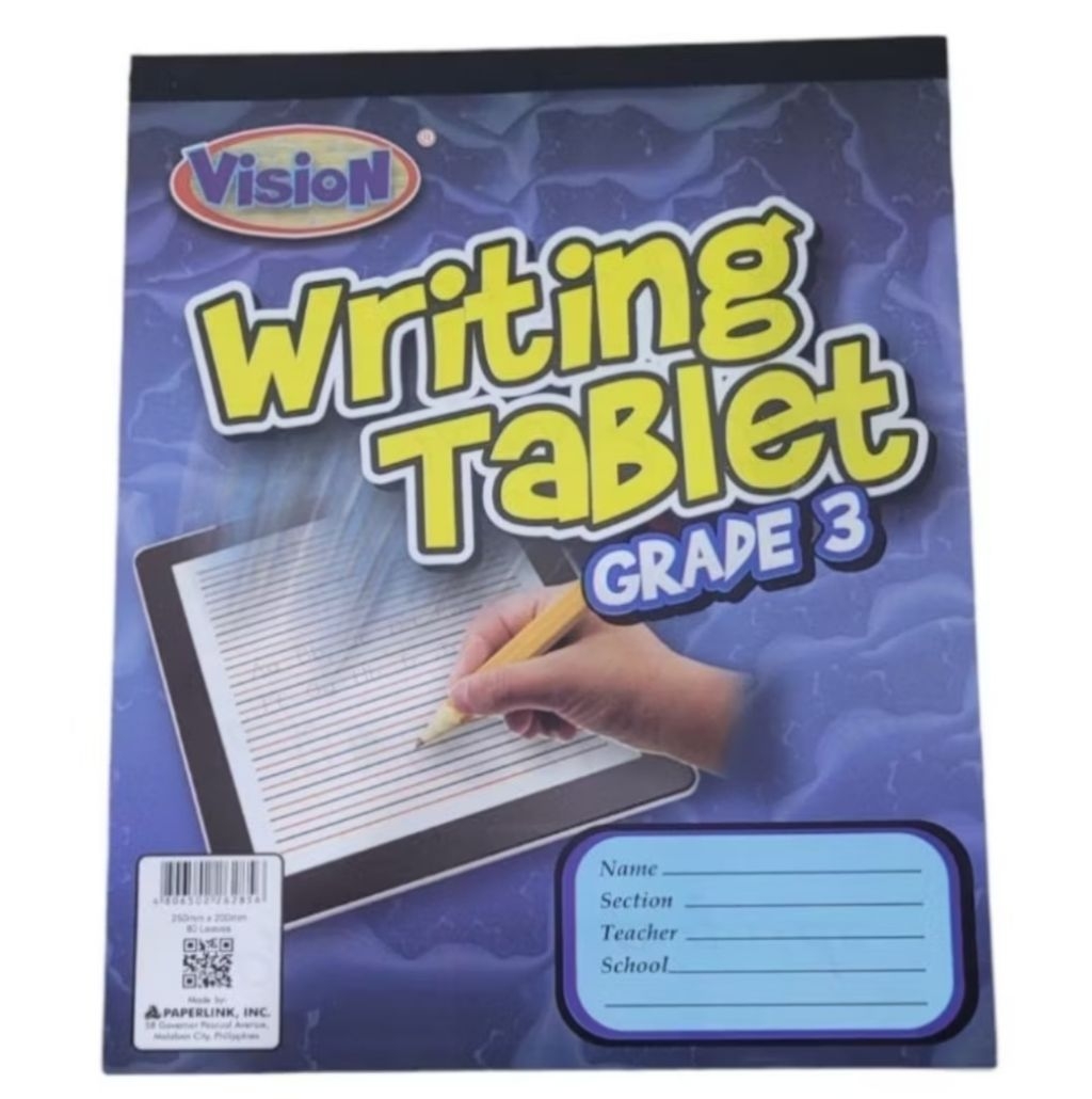 Vision Writing Tablet for Grade 3 | Shopee Philippines