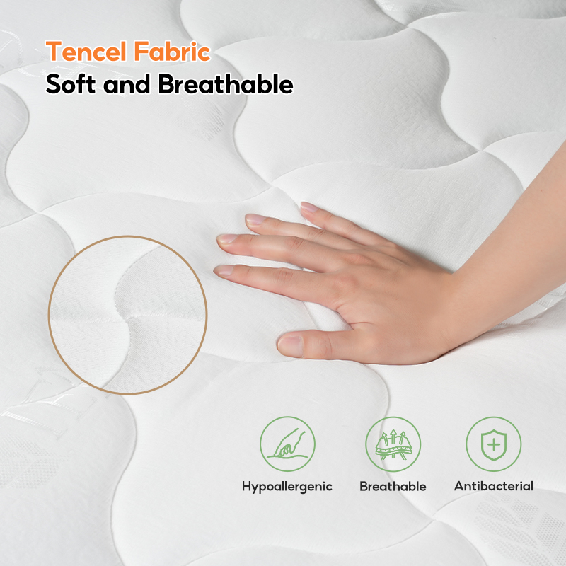 Thickening and upgrading 8 Inch foam Spring mattress Deluxe Memory ...