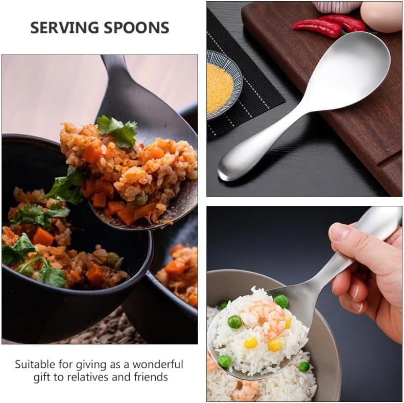 Thick Soup Spoons Stainless Steel Soup Spoons Table Spoons Mirror ...