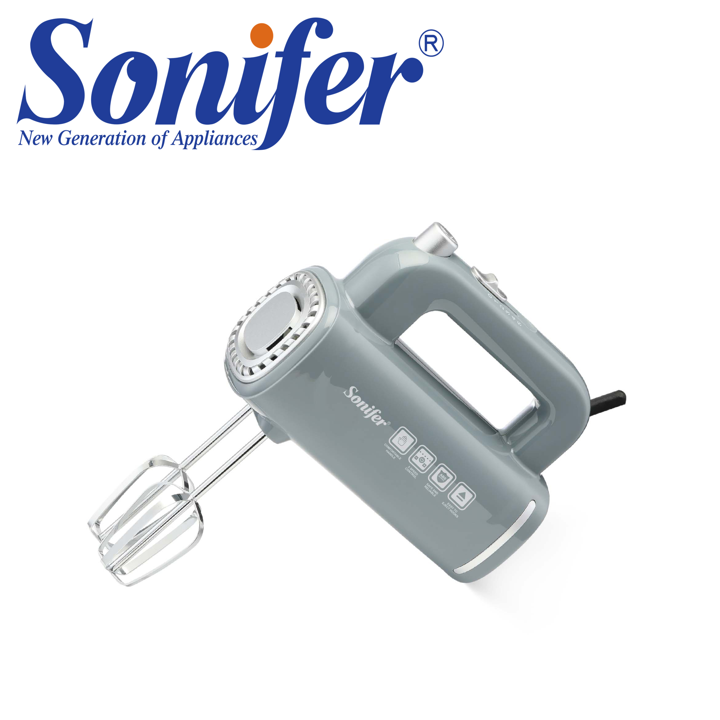 Sonifer Electric Hand 2in1 Mixer Portable 5Speed Professional Electric ...