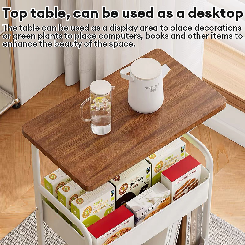 Utility Trolley Cart Organizer Rack kitchen Storage Rack with Wheels ...