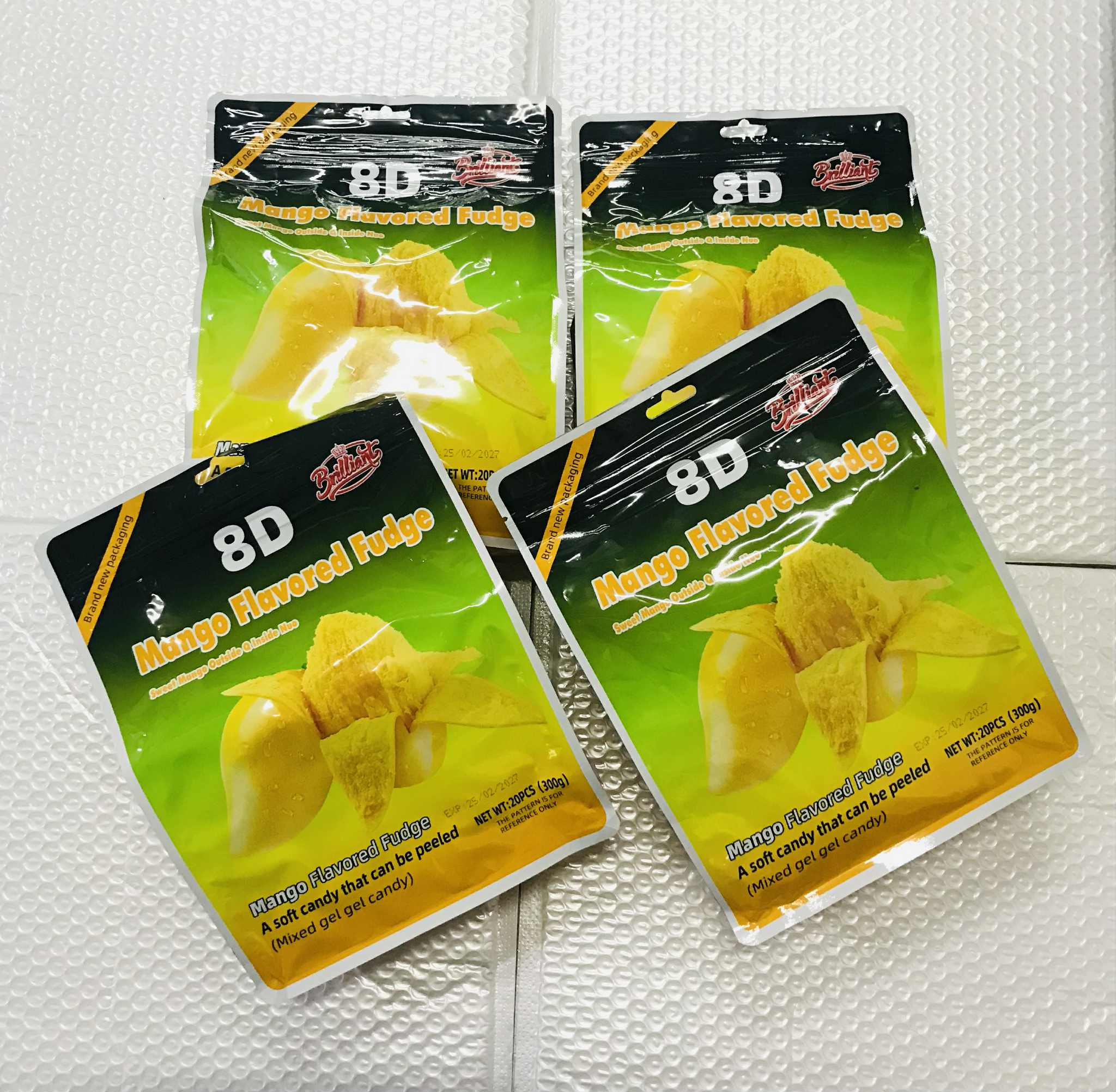20pcs 8D Mango Flavored Fudge Sweet Mango Sugar Crash | Shopee Philippines