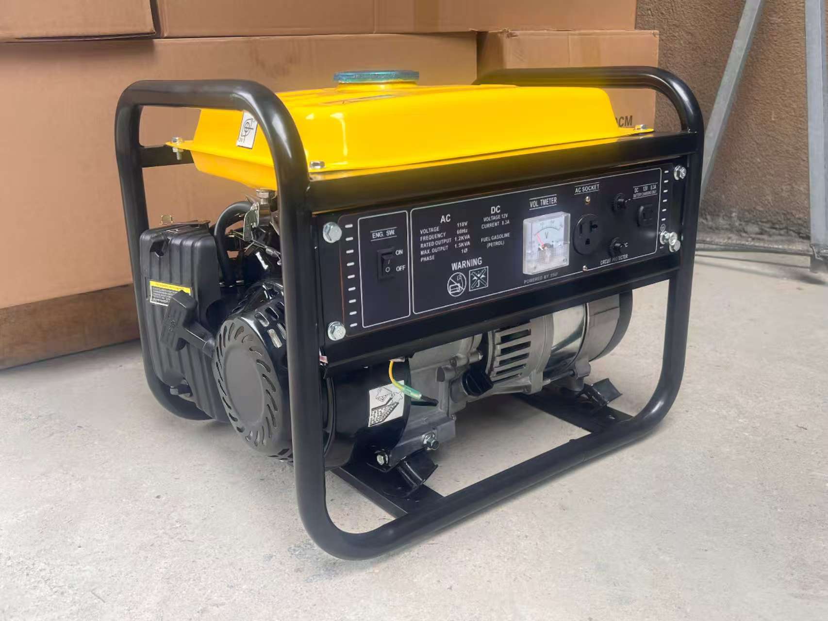 Generator Gasoline 950W/60HZ Small Household Generator 2-Stroke Outdoor ...