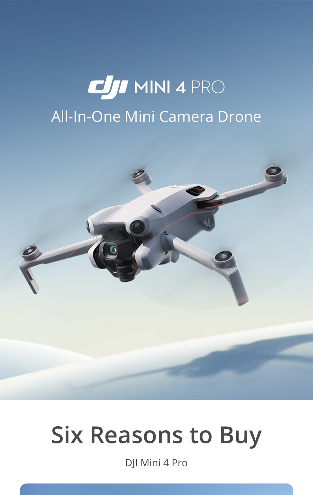 DJI Mini 4 Pro - Camera Drone 4K/60fps HDR | True Vertical Shooting ...