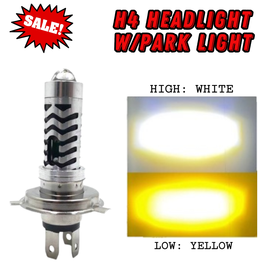 YAMAHA YTX - MOTORCYCLE MINI DRIVING HEADLIGHT WITH BLUE PARK LIGHT H4 ...
