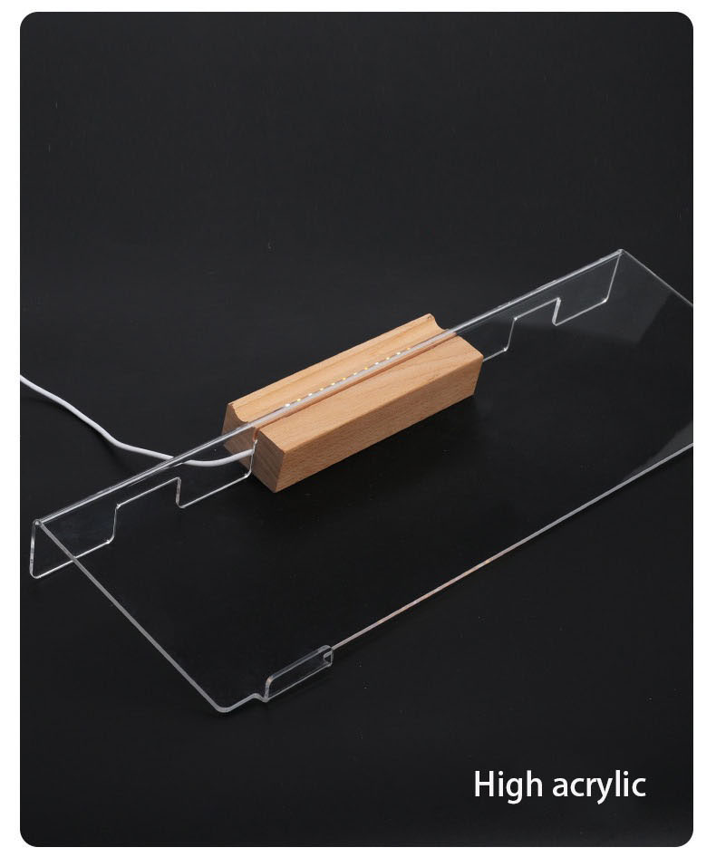 Computer Keyboard Stand Acrylic Keyboard Riser for Desk Keyboard Holder ...