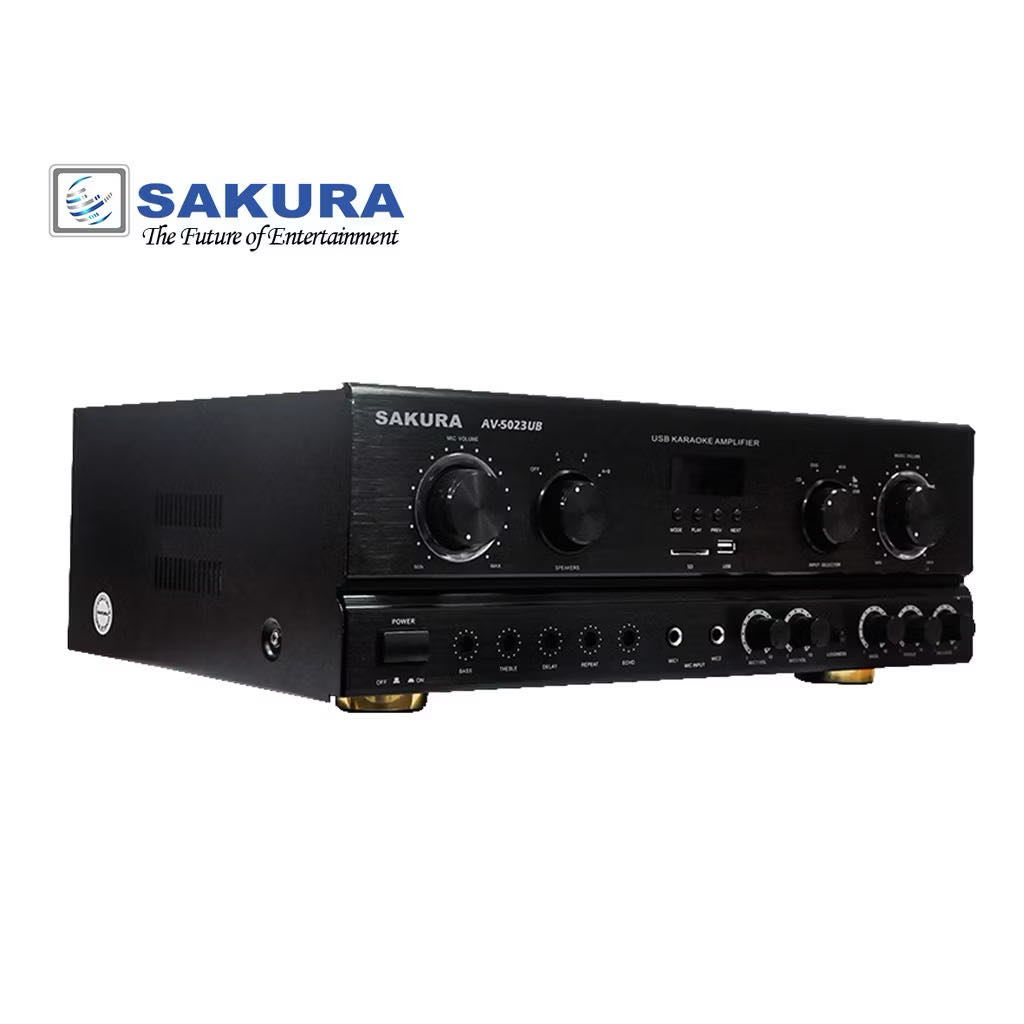 Original Sakura AV-5023UB 550W X2 Karaoke Bluetooth Amplifier Or Music Videoke amplifier ...