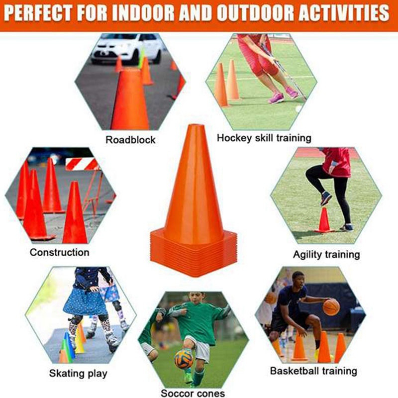 1 Pcs Plastic Agility Cones 18cm Soccer Cones Traffic Cone Sport ...