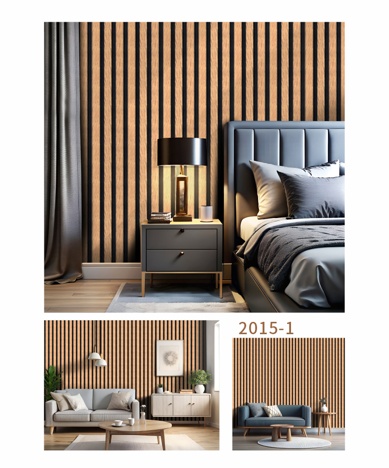 45cm*3m Stripe Wood Pattern Design Wallpapers Waterproof Self-Adhesive ...