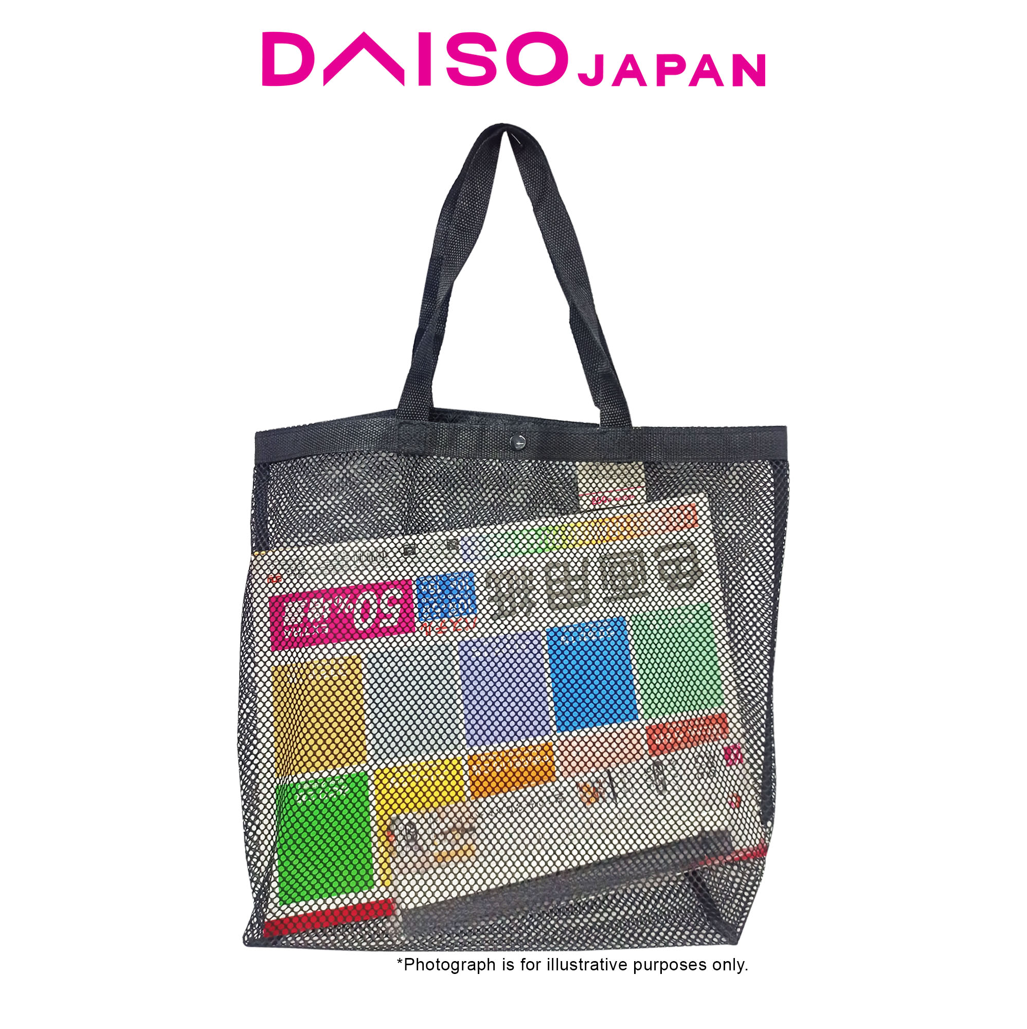Daiso Mesh Design Tote Bag | Shopee Philippines