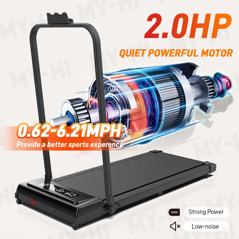 【MY-HI】Electric treadmill HD LED screen 1-8km/h 2HP Walking pad Home ...