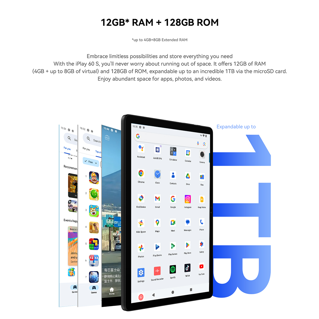 ALLDOCUBE iPlay 60S Tablet | WiFi | 4GB+128GB | Allwinner A523 ...