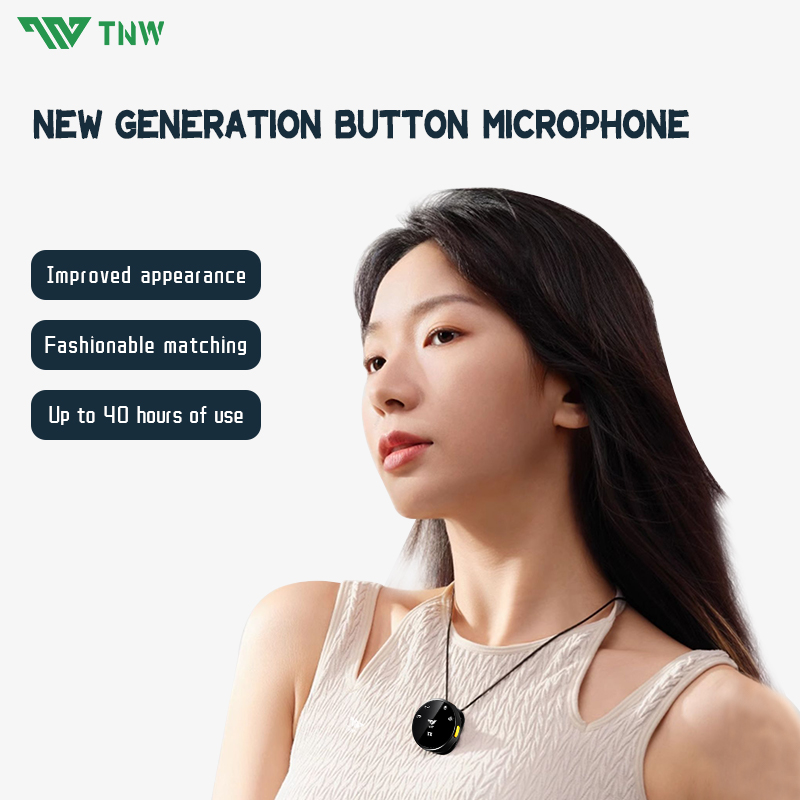 TNW A30 Lapel Microphone Wireless with charging Case Dual Lavalier Mic ...