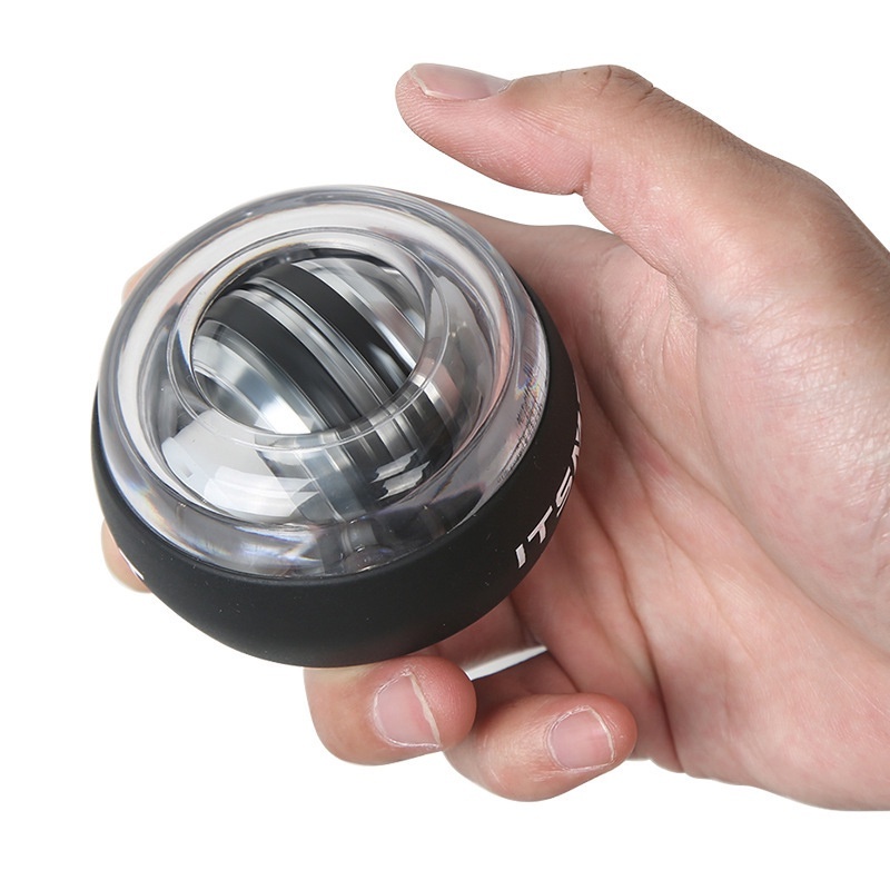 LED Wrist Power Hand Ball Hand Muscle Force Trainer Gyroscope Vibrating ...