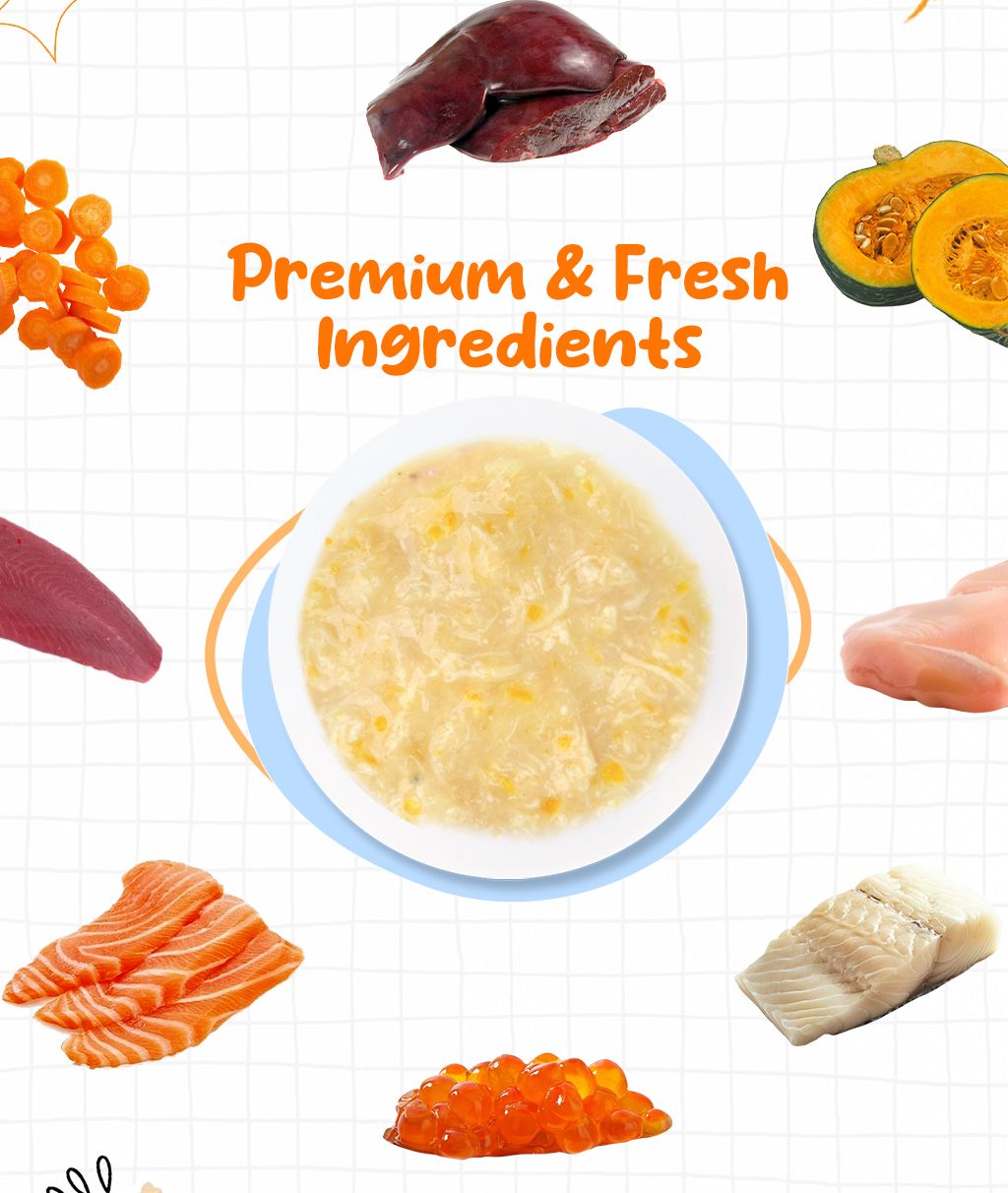 Petsup Cat Wet Food Real Meat Delish 85g - Chicken Salmon Tuna Carrot ...