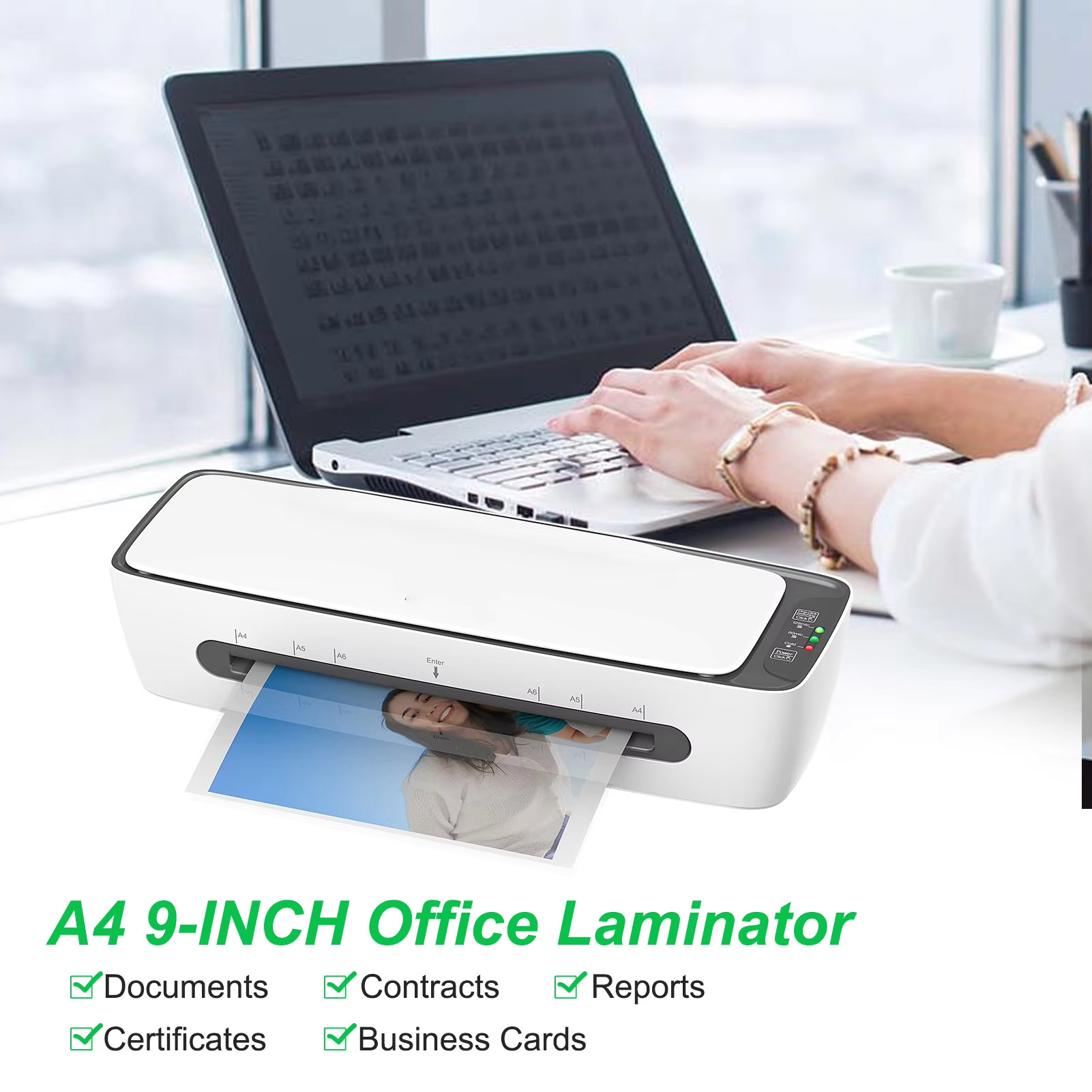 Officom 5in1 SL688 A4 Laminator Hot and Cold Laminating Machine w/ Cut ...