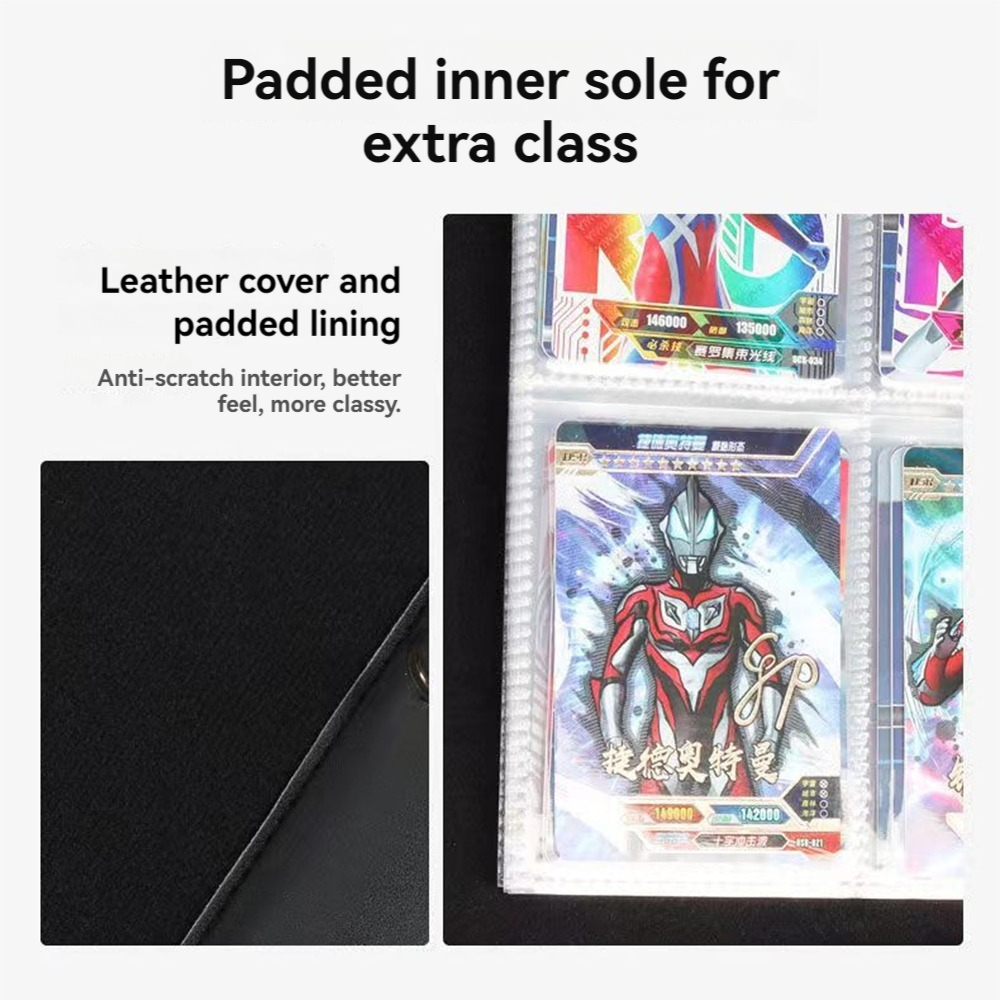 Card Album Pokémon Game Card Book Pokémon 4 Grid loose-leaf Card Pack ...