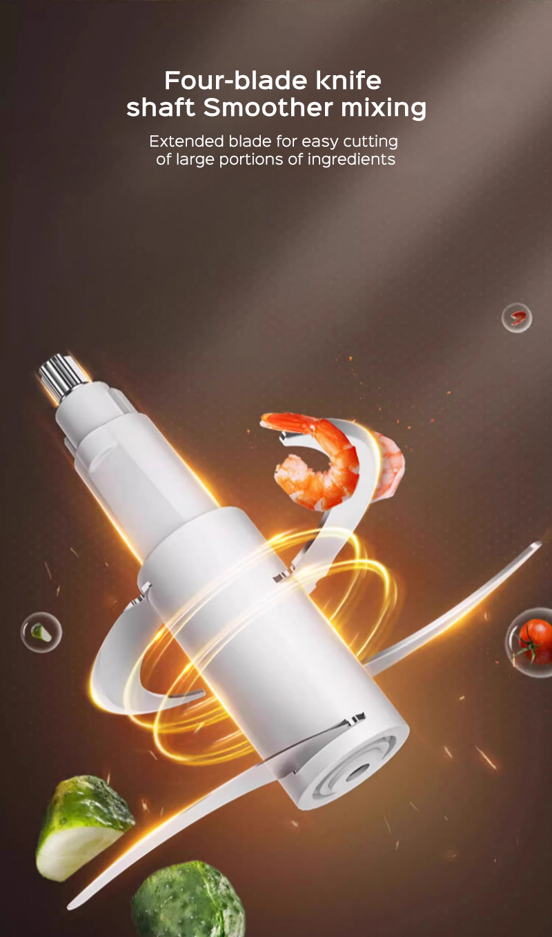HAN RIVER 3 in 1 Food Processor 2L & Juicer 0.6L & Cereals 0.2L ...