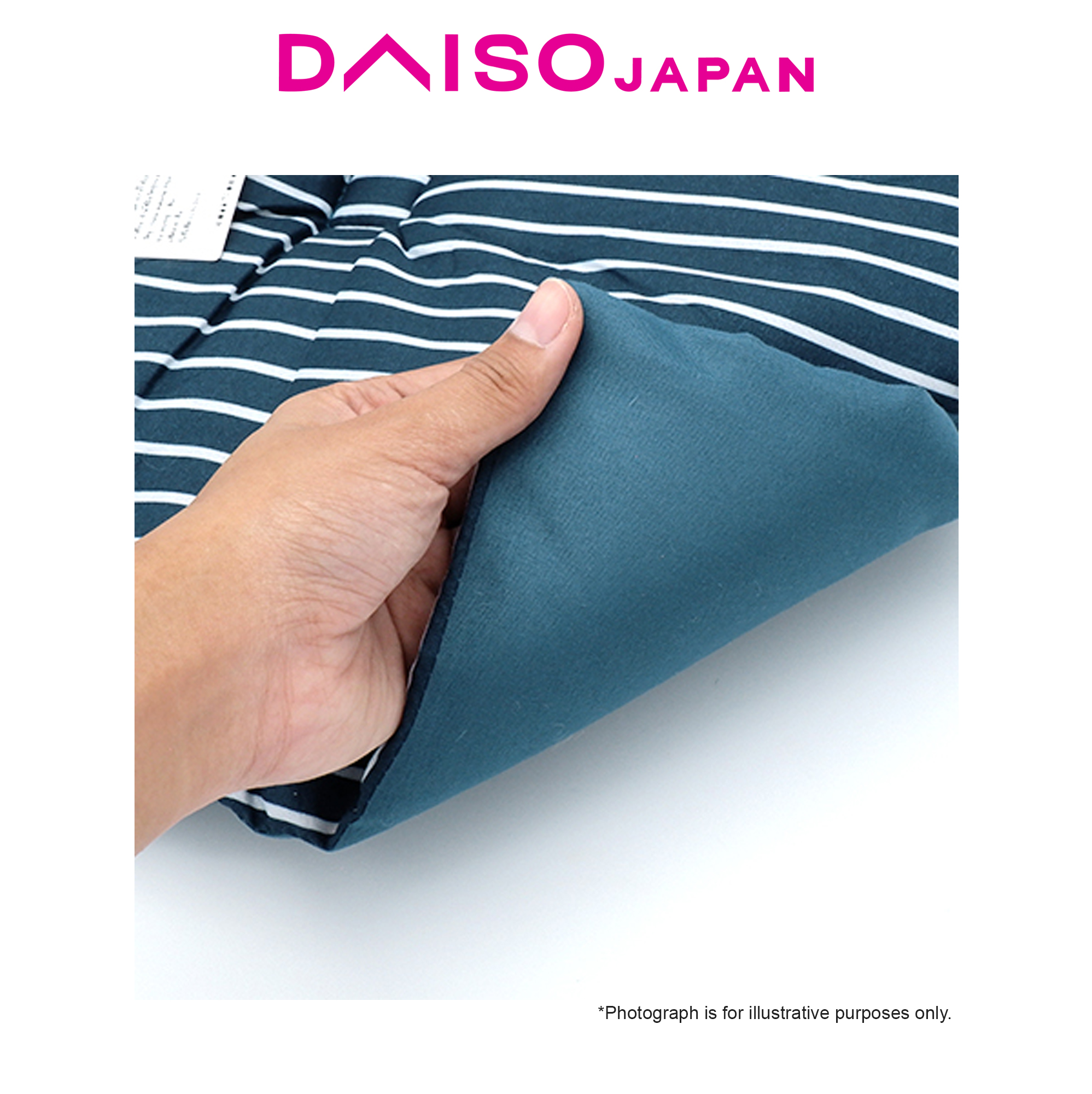 Daiso Striped Floor Cushion with Strings | Shopee Philippines