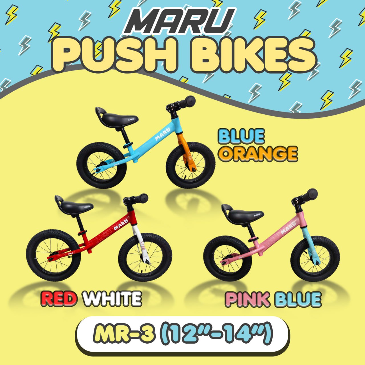 Maru MR-3 Push Bike 14" Alloy | Shopee Philippines