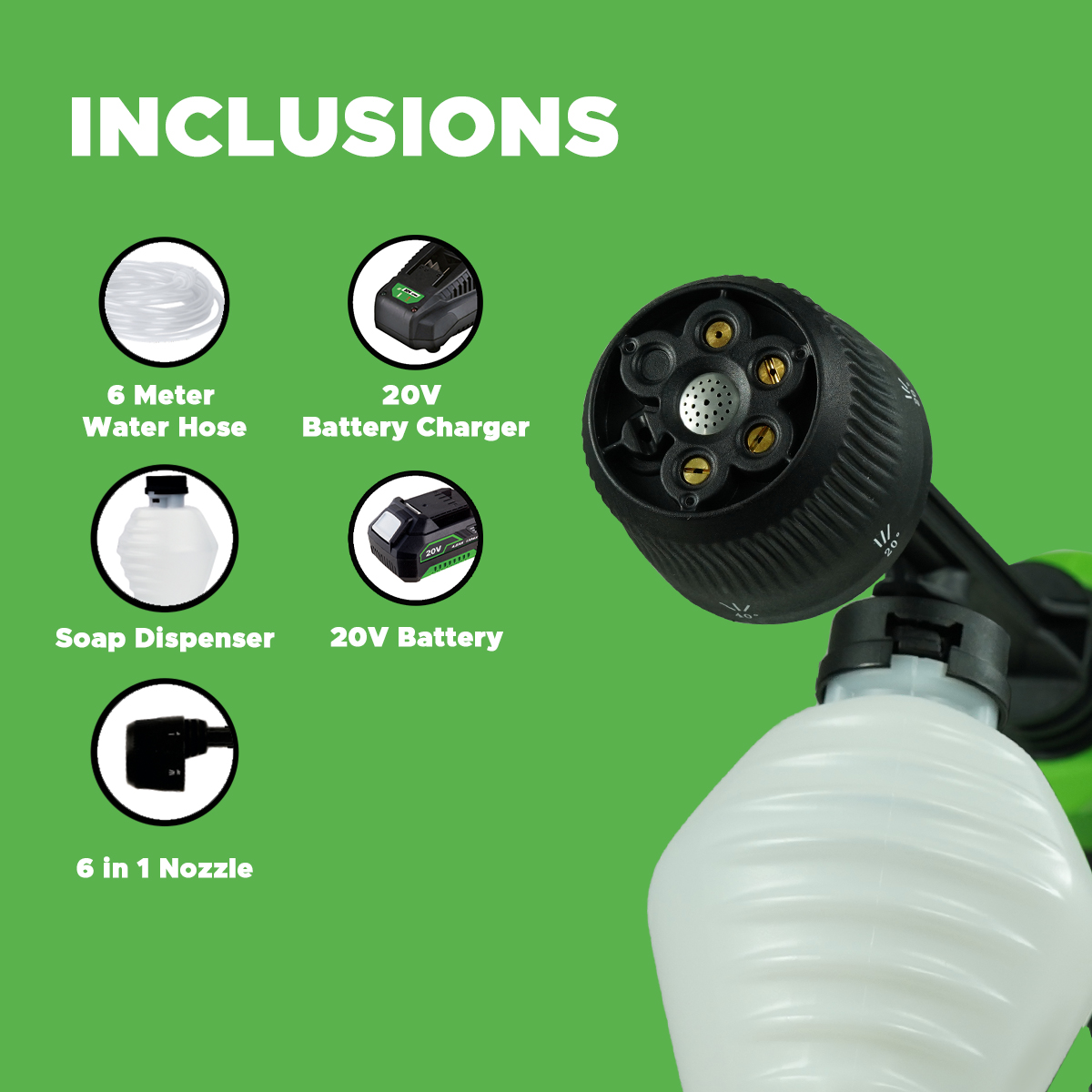 Greenfield Cordless Pressure Washer 20V - Power Tools/Home Improvement ...