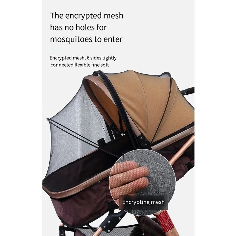 Baby Stroller Mosquito Net Full Cover Stroller Mosquito Net Encryption ...