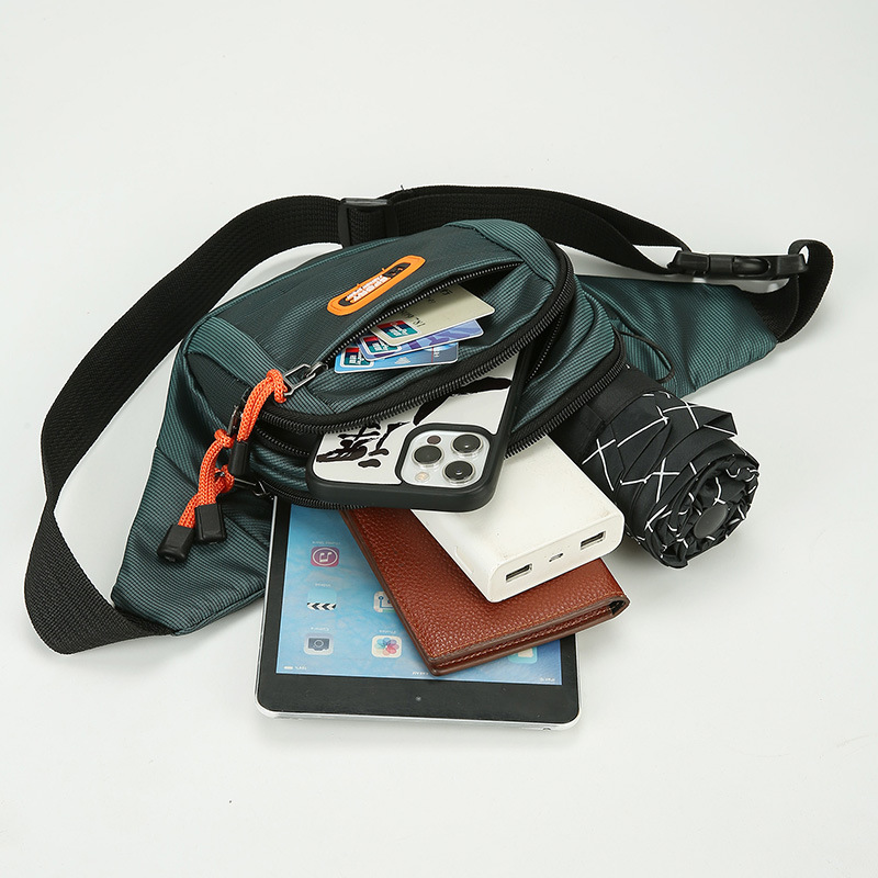 JNK #T06 Multi-Pocket Chest Bag Fashionable Waist Bag Crossbody Bag ...