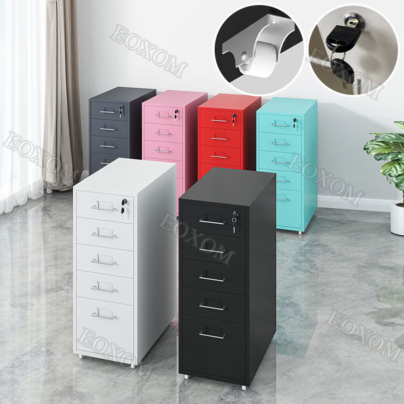 3/5/6 layers Metal drawer with lock Office drawer Metal Pedestal Drawer ...