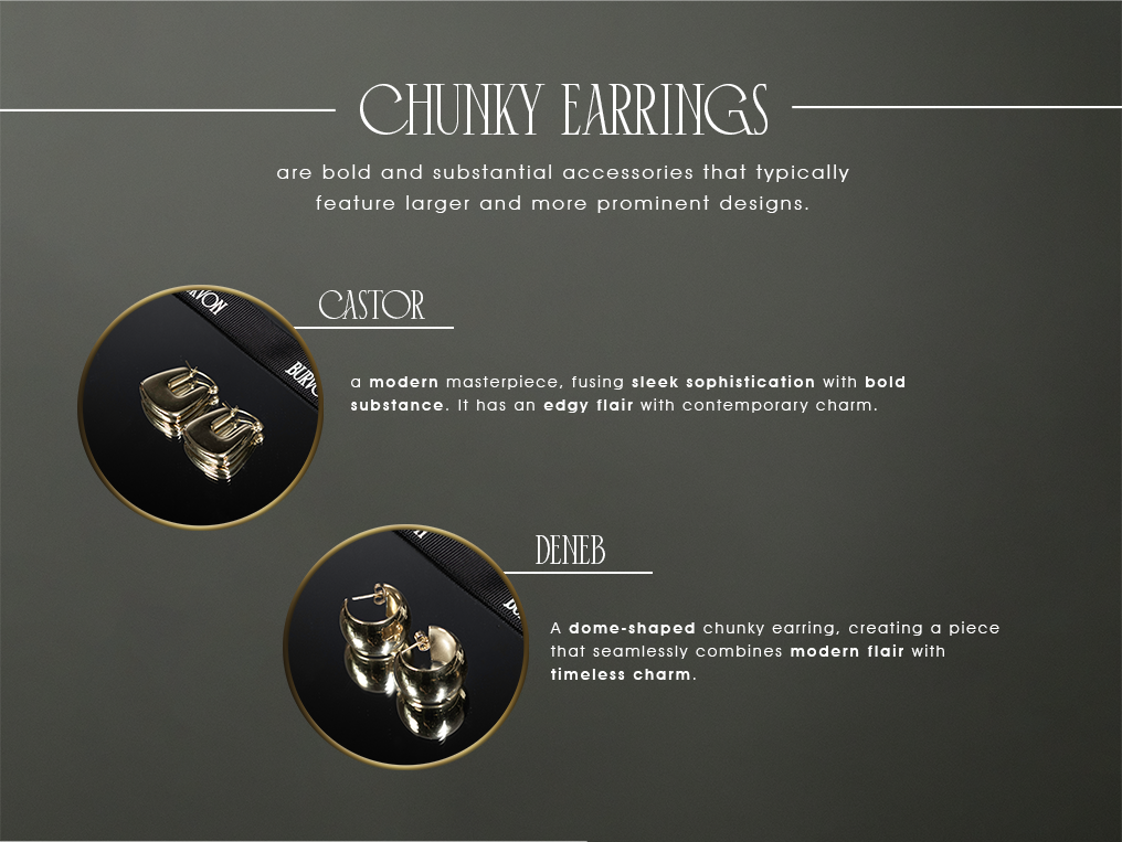 Burvon The Classic Collection Earrings (Daily & Chunky Hoop Jewelry ...