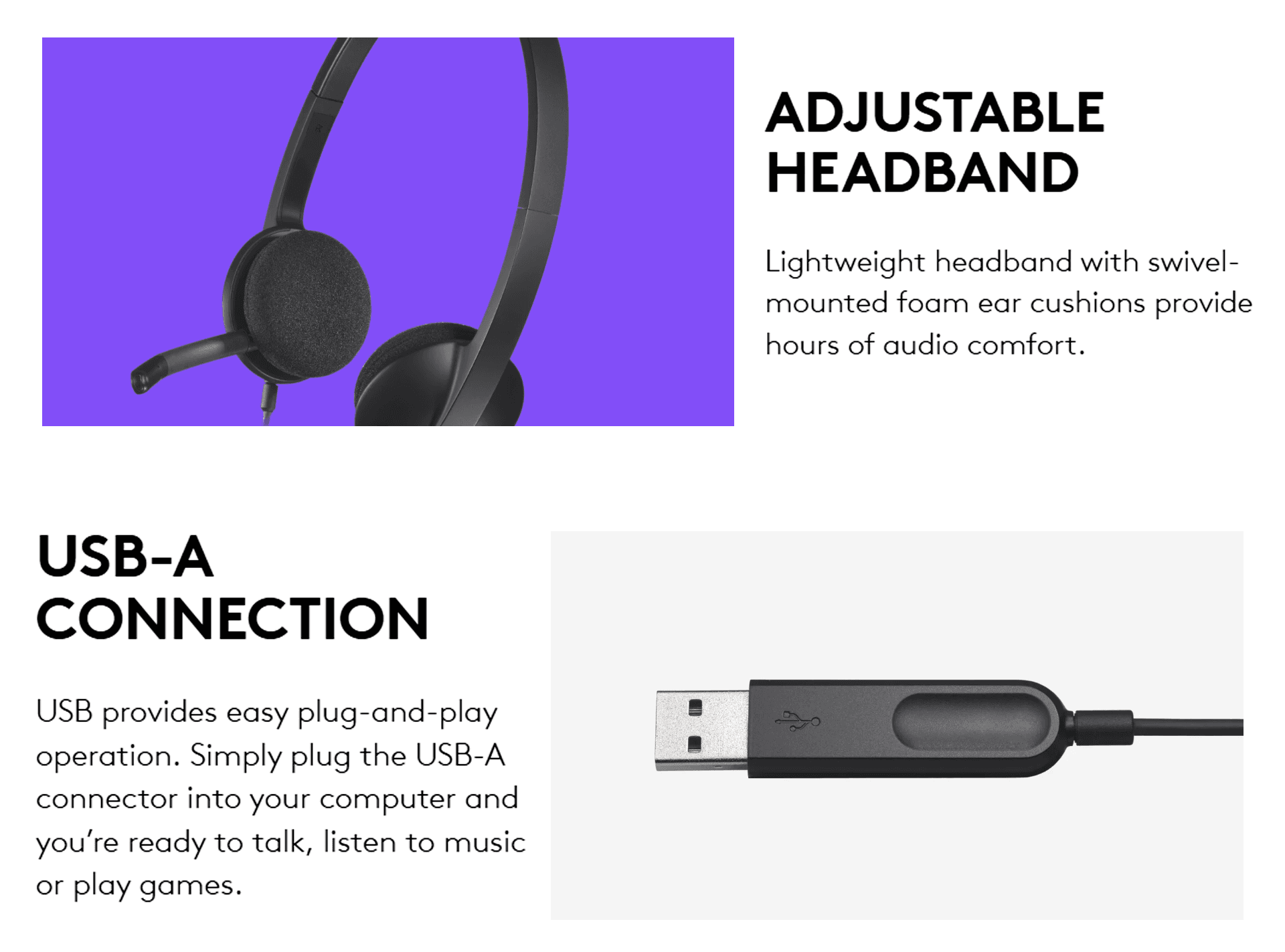 Logitech H340 USB Wired Headset | Shopee Philippines