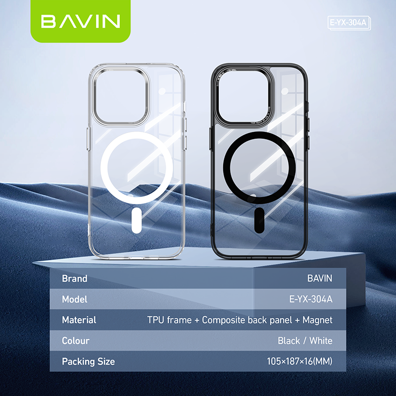 BAVIN YX304 Phone Case Magnetic Wireless Suction for iPh 11 / 12 / 13 ...