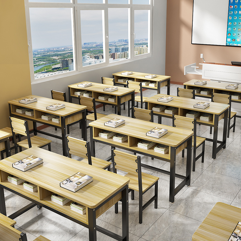 【3 Color】Double Desk Study Table Writing Use Thickening Desk For ...