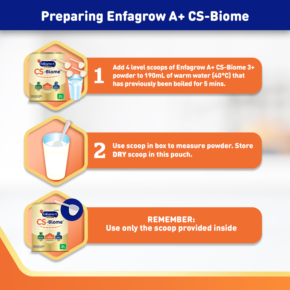 Enfagrow A+ CS Biome 3+ Powdered Milk Drink for CS Born Children 1 ...